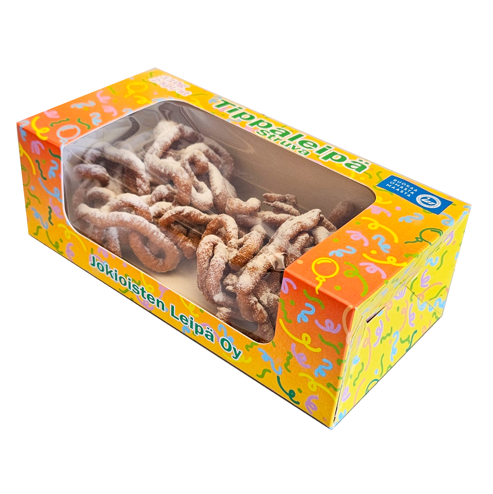 Jokioisten Leipä Tippaleipä kartonkirasiassa